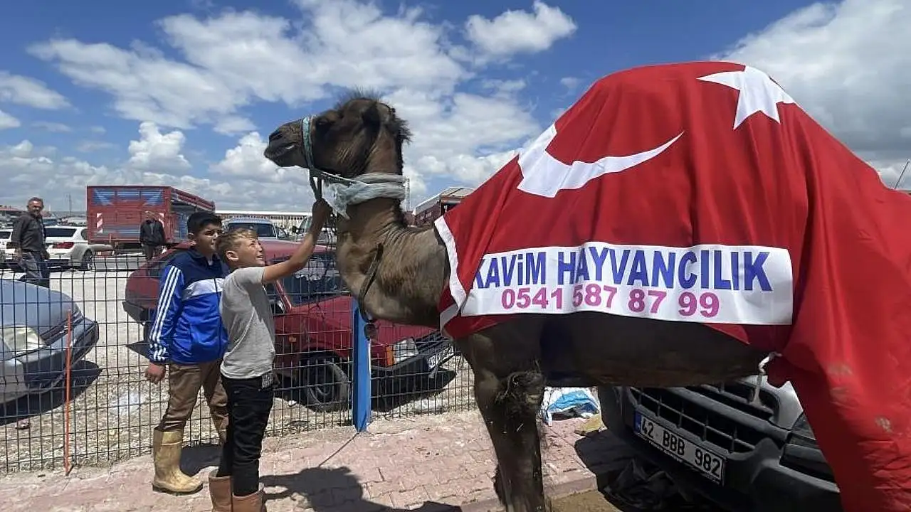Konya'daki pazarda gören dönüp bir daha baktı